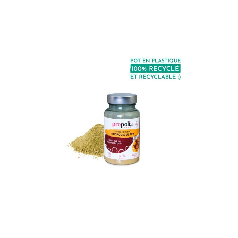 Pure and active propolis in powder : the easy cure against winter