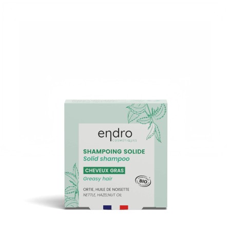 Solid shampoo with green clay and nettle for oily hair